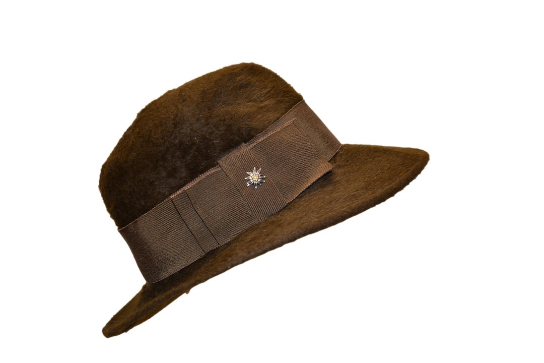 Vintage Tyrolean Hunting Hat Brown Oktoberfest Hat Size 56 - Etsy