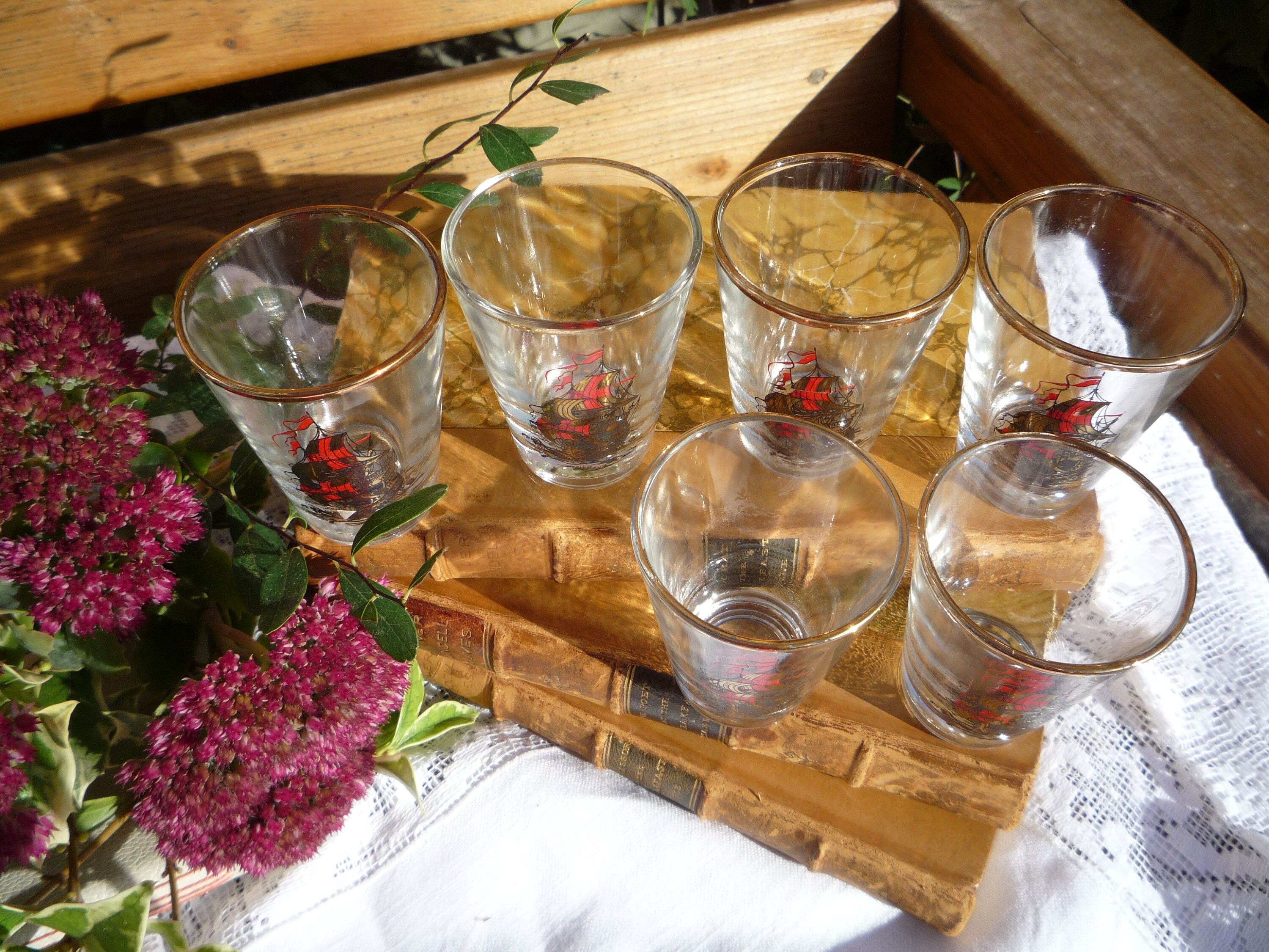6 Vintage French Shot/tot Glasses From the 1950's - Etsy