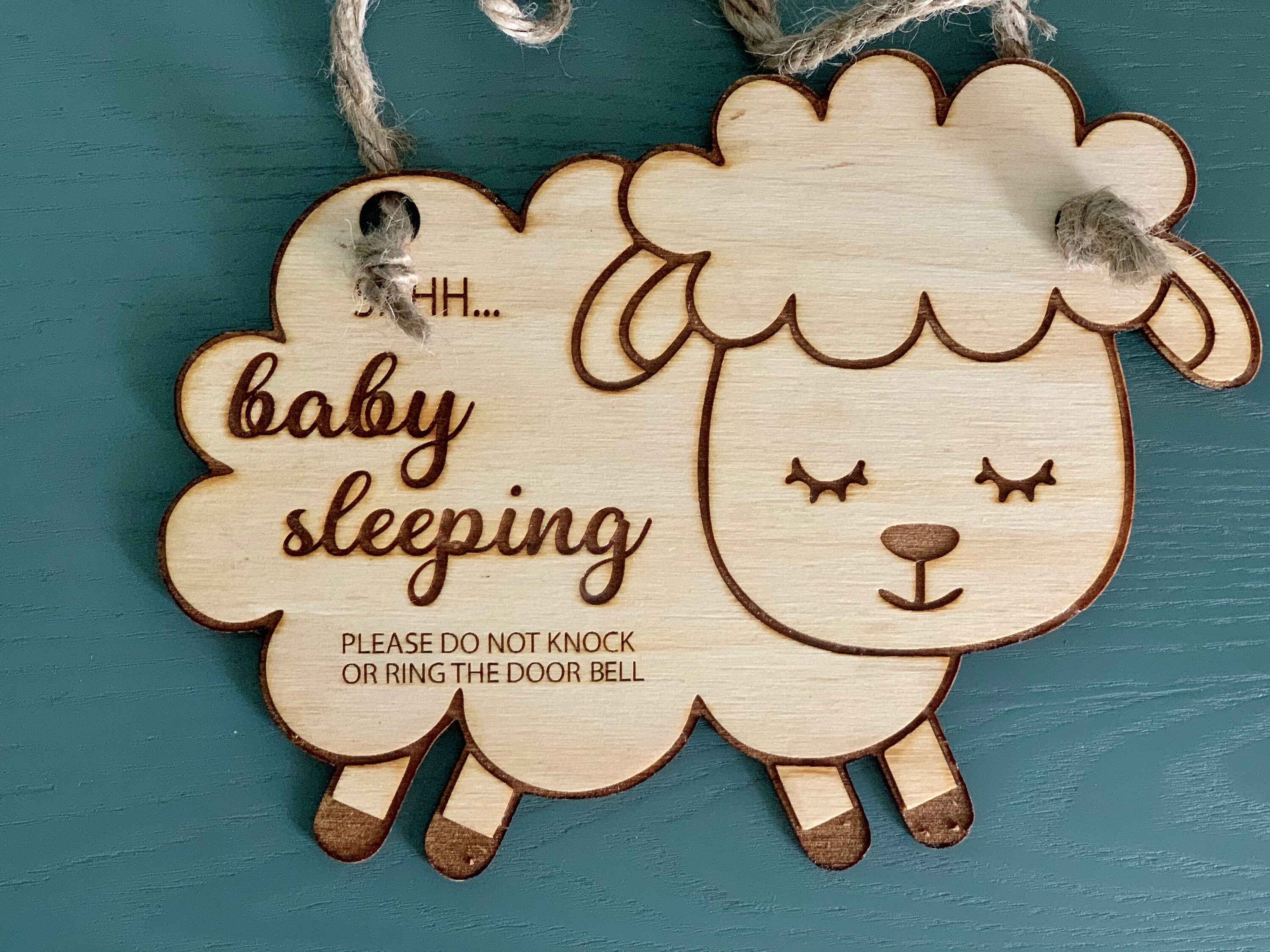 Baby Sleeping Engraved Door Sign | Customize | Kids Sleeping | Shhh - Etsy