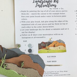 DIY 3D Arizona Desert Landscape Art Kit | Sedona | Phoenix | Mesa | DIY ...