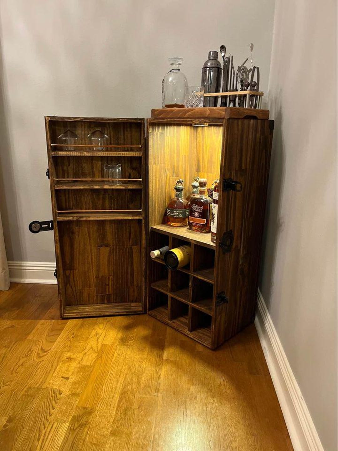 Artisan Liquor/wine Wooden Storage Trunk *made to Order* - Etsy