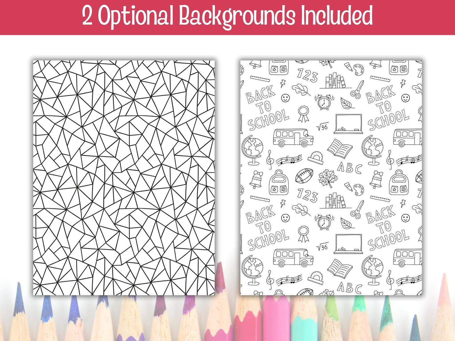 Back-to-school Coloring Bookmarks | Editable Canva Template | Printable ...