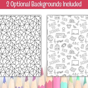 Back-to-school Coloring Bookmarks | Editable Canva Template | Printable ...