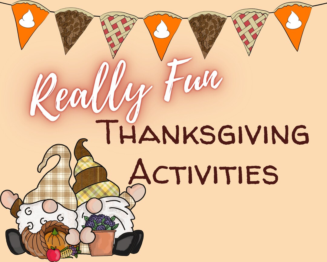 Printable Thanksgiving Activity Bundle - Etsy