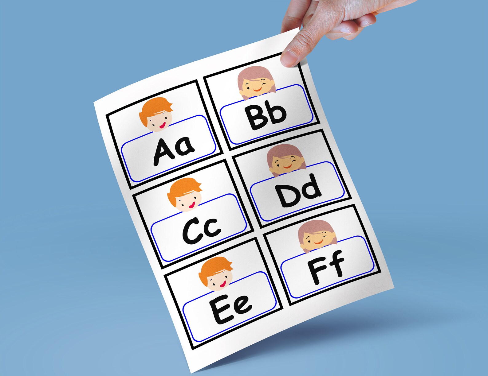 Alphabet Flashcards Printable, Uppercase and Lowercase Letters, ABC ...