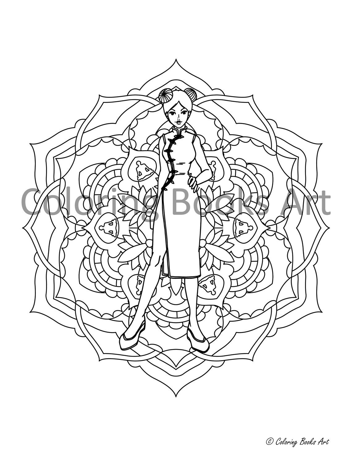 Coloriages Manga, Coloriages Mandala Pour Les Adolescents, Coloriages ...