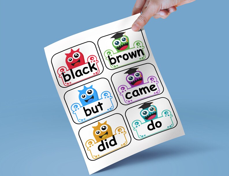 Dolch Sight Words KINDERGARTEN, Sight Word Flash Cards, Printable Sight ...