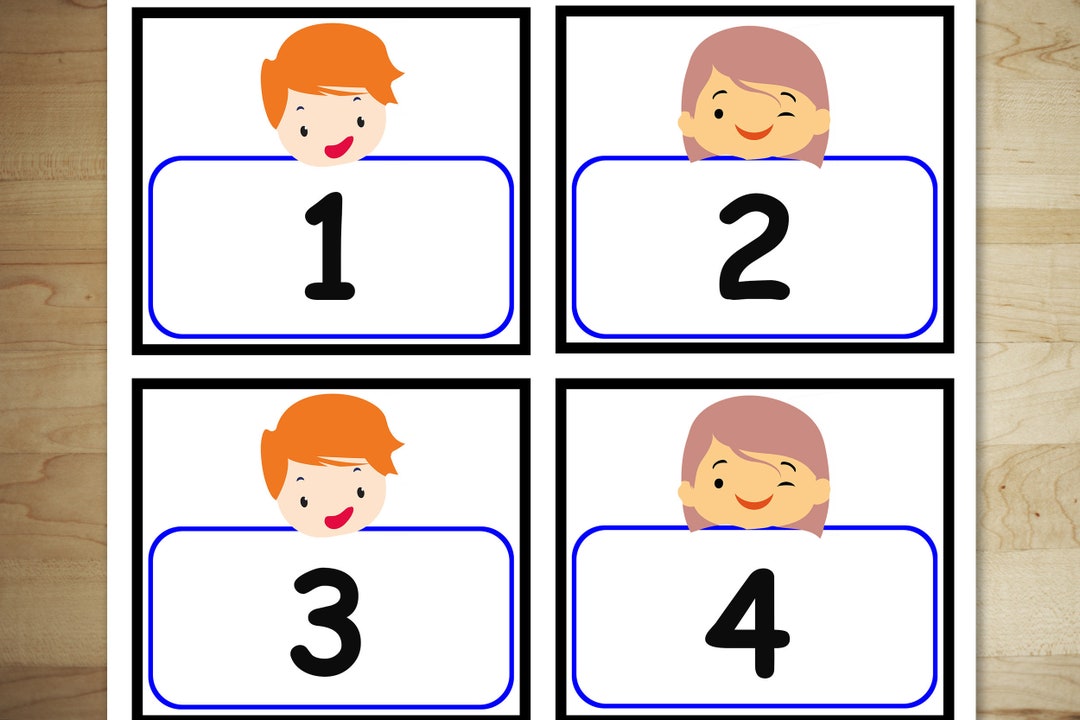 Numbers Flashcards Printable, 1-100 Flashcards Preschool, Kid Theme ...