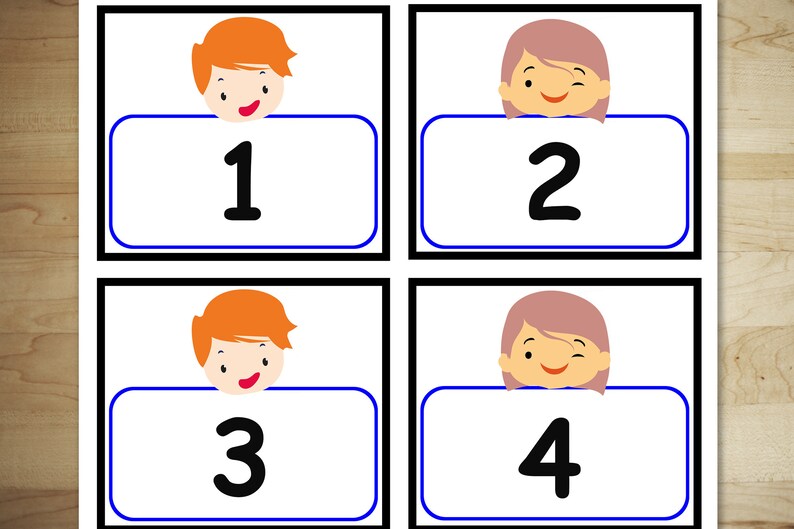 Numbers Flashcards Printable, 1-100 Flashcards Preschool, Kid Theme ...