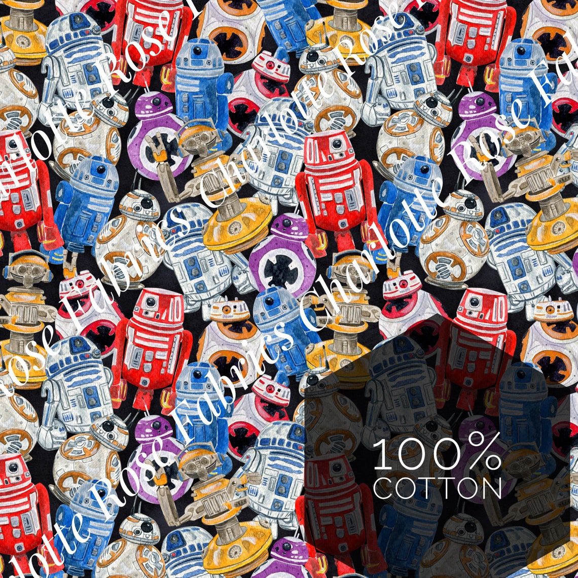 IN STOCK! Star Wars Galaxys Edge Droid R2D2 C3PO Fabric 1 YD 1/2 Yd Fat Quarter - Etsy