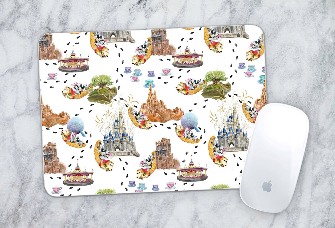 Computer Mousepad Disney Walk Around the Parks Sublimation - Etsy