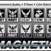 Army, Navy, USAF, USMC, USCG Magnetic Patch Car, Truck, Fridge ...