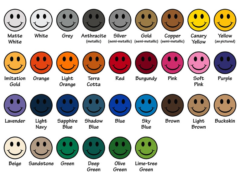 Smiling Face - Flexible Magnet - 4 Sizes Available - Color Selection ...