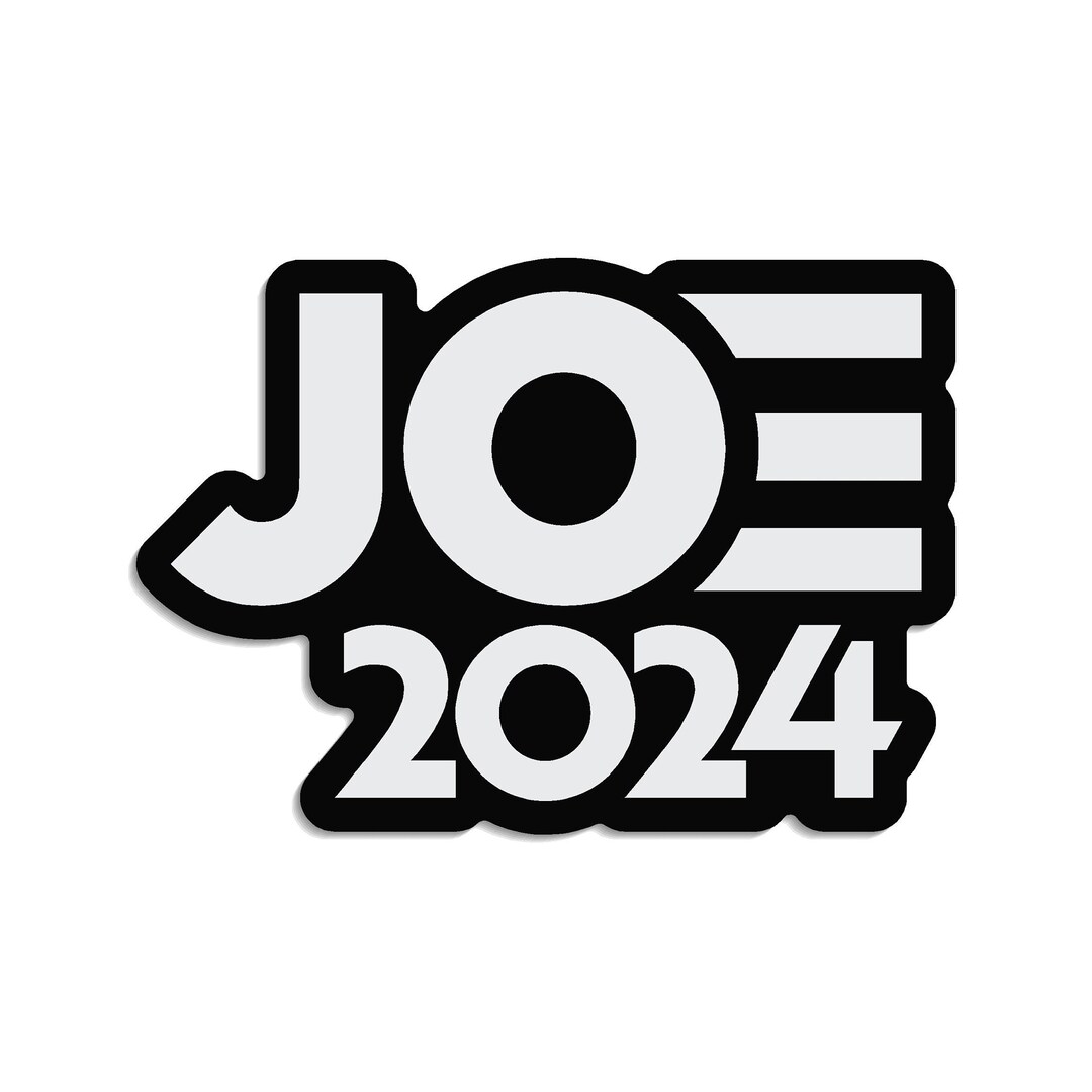 Joe 2024 Car Magnet Contoured White on Black 4 Sizes Available Re-elect ...