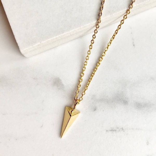 Triangle Prism Necklace - Etsy