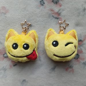 Plushie Cat AJ Emotes Keychain - Etsy