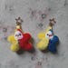 Cute Star Clown Plush Keychain, Handmade Minky Charm - Etsy