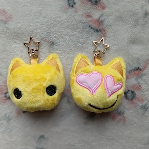 Plushie Cat AJ Emotes Keychain - Etsy
