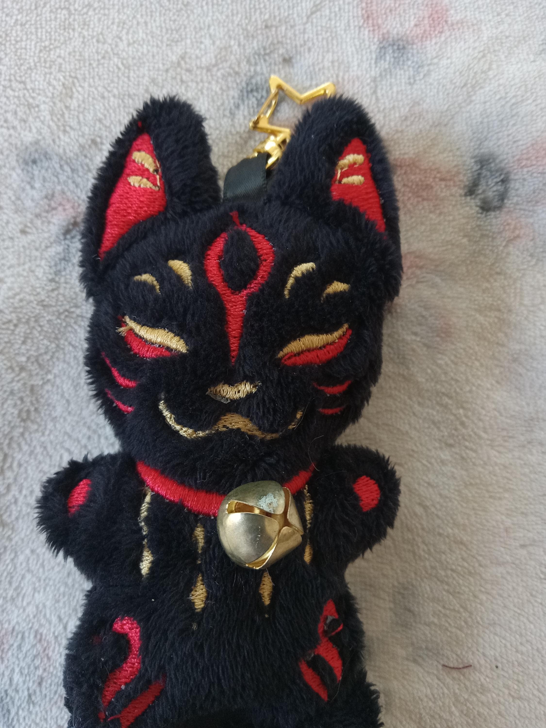 Kitsune Fox Plush Keychain - Etsy