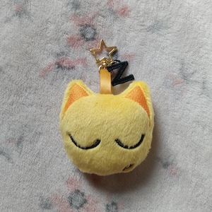 Plushie Cat AJ Emotes Keychain - Etsy