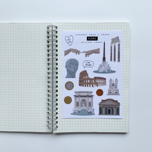Amalfi Coast Sticker Sheet Stickers Stationary Italy - Etsy