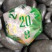 Lotus and Koi Giant D20, Flower and Fish Dice for Dungeons and Dragons ...