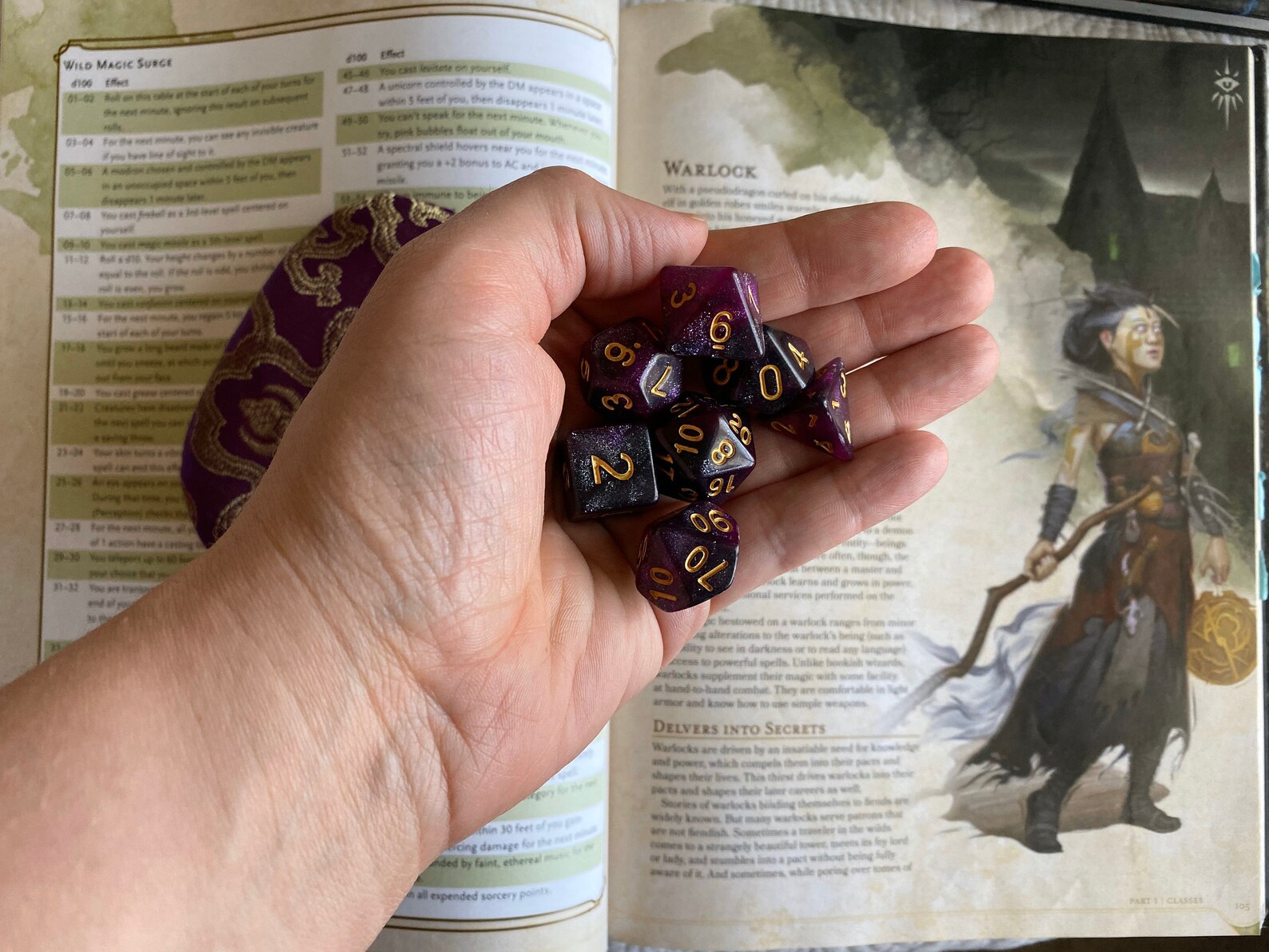 Dnd Dice Set Warlocks Pact D&D Dice Set RPG Dice | Etsy