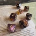Mystic AMBER Dnd Dice Set for Dungeons and Dragons Ttrpg, Polyhedral ...