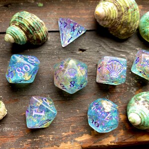 MO PEARL Dnd Dice Set, D20 Polyhedral Dice Set - Ocean Dungeons and ...