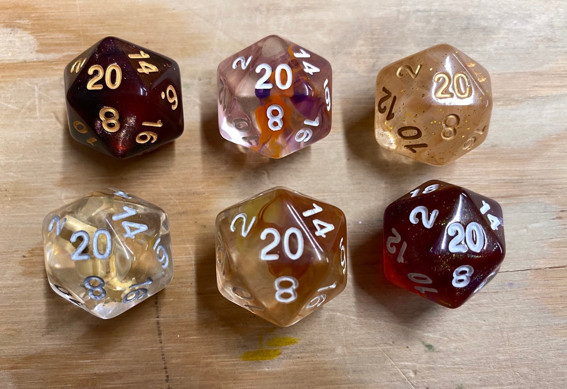 D20 Mystery Dice Dnd Dice Set Dice Grab Bag Random D20 Dice - Etsy