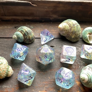 MO PEARL Dnd Dice Set, D20 Polyhedral Dice Set - Ocean Dungeons and ...