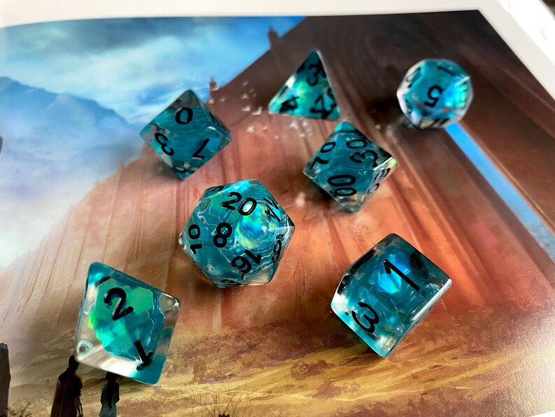 Tears Deep Dnd Dice Set for Dungeons and Dragons D20 - Etsy