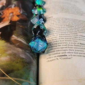 Tidal Wave Dnd Dice Set Handmade Sharp Edge for Tabletop Role Playing ...