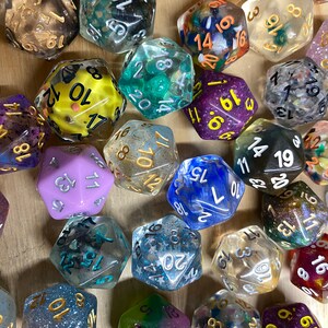 D20 Mystery Dice Dnd Dice Set Dice Grab Bag Random D20 Dice - Etsy