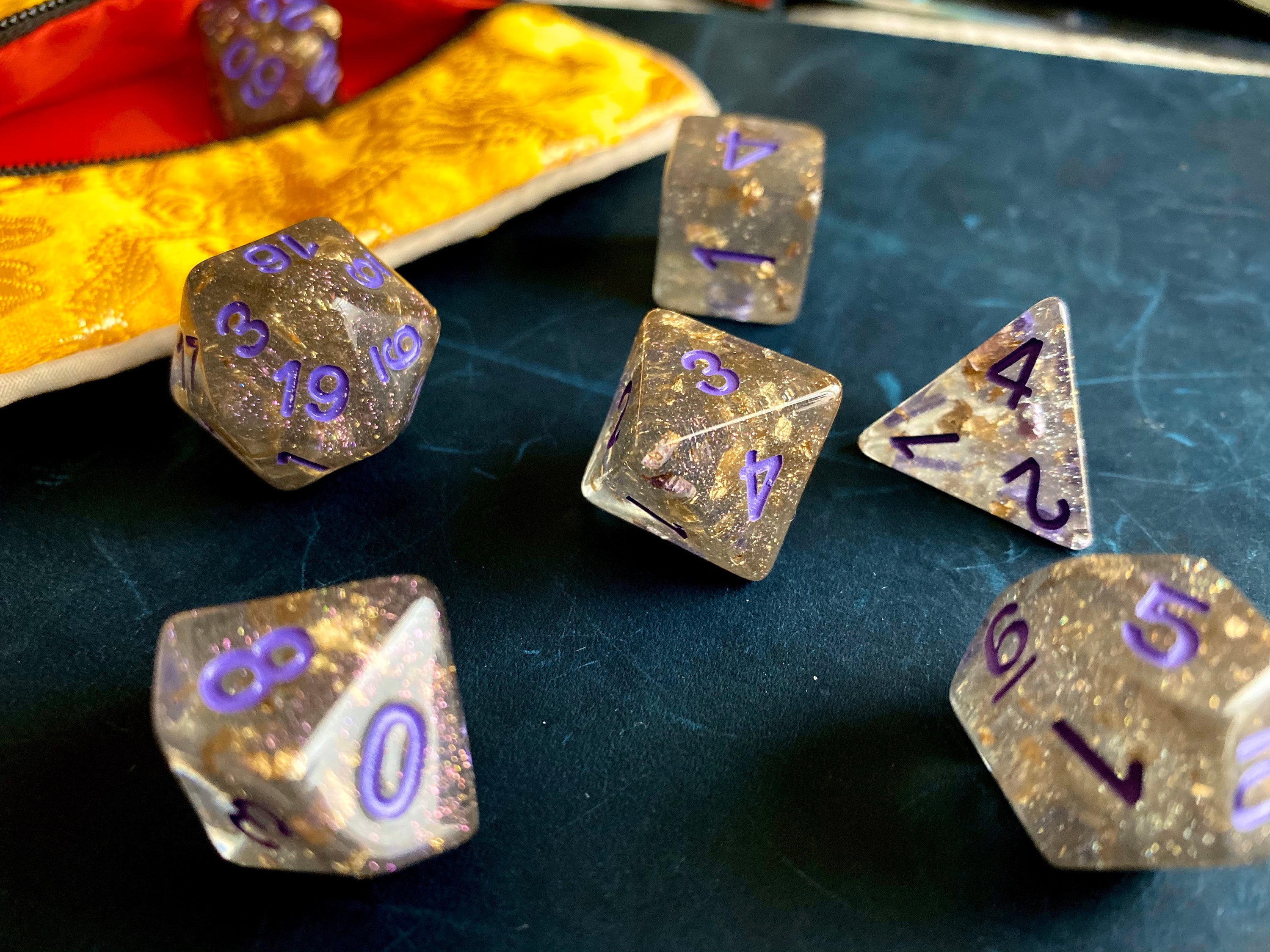 METEOR Shower Dnd Dice Set Polyhedral Dice Set for Dungeons & | Etsy