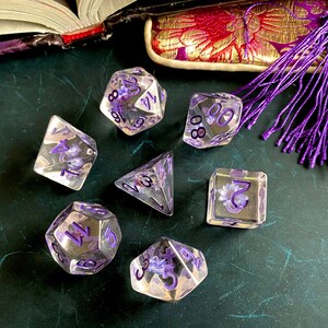 Plum Blossom Dnd Dice Set for Dungeons and Dragons, D20 Polyhedral Dice ...