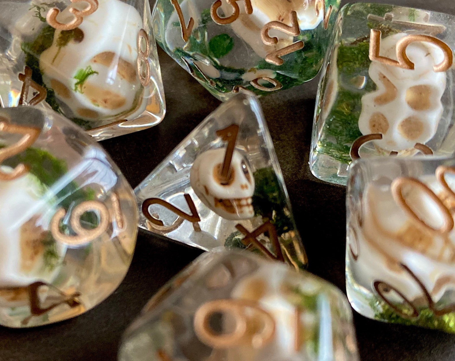 UNDEAD Bones Dnd Dice Set SKULL Polyhedral Dice Set 4 Dungeons - Etsy