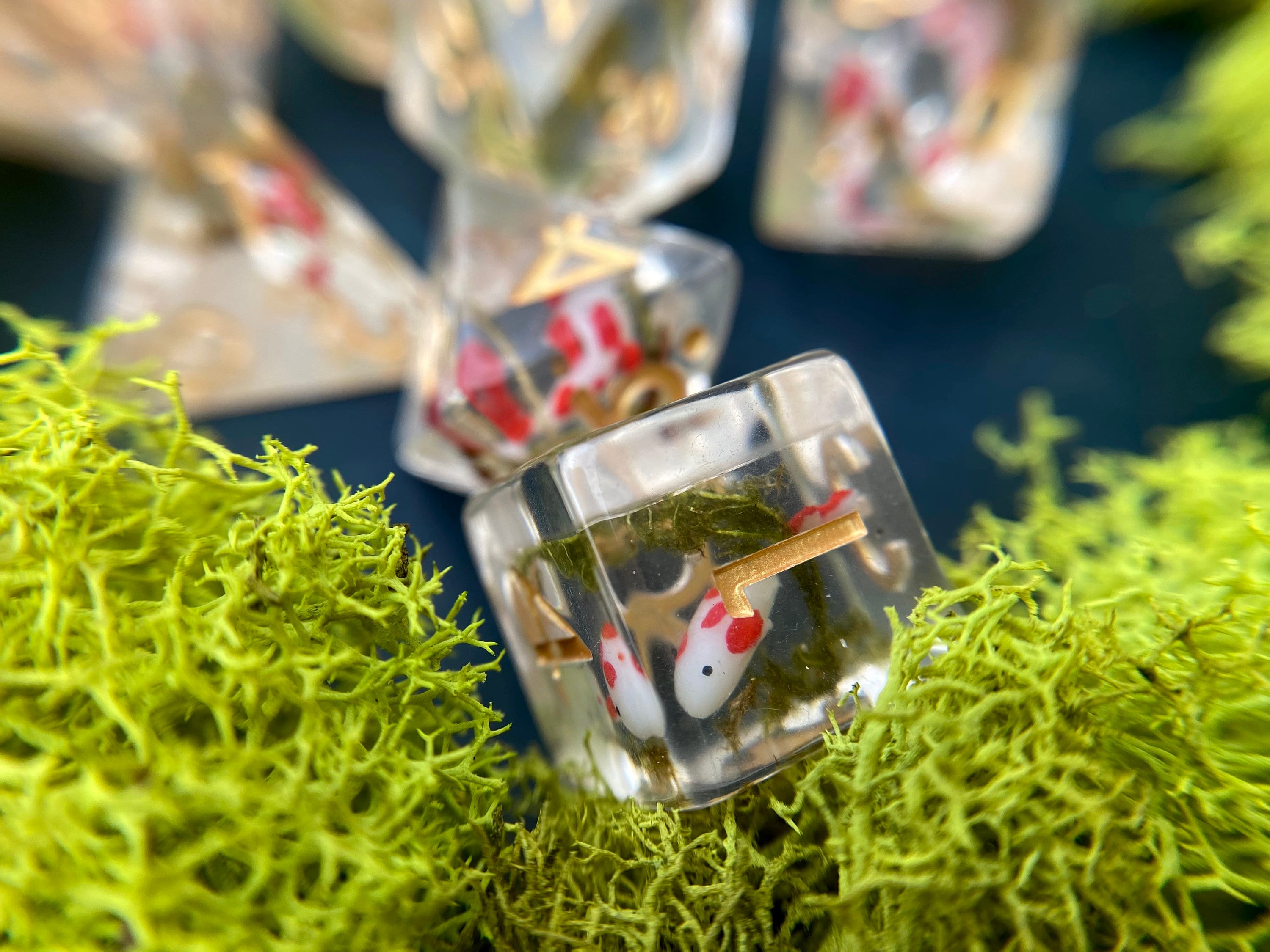 Koi Fish Dnd Dice Set Critical Role Tabletop Gaming Asian | Etsy UK