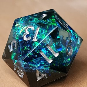 Tidal Wave Dnd Dice Set Handmade Sharp Edge for Tabletop Role Playing ...