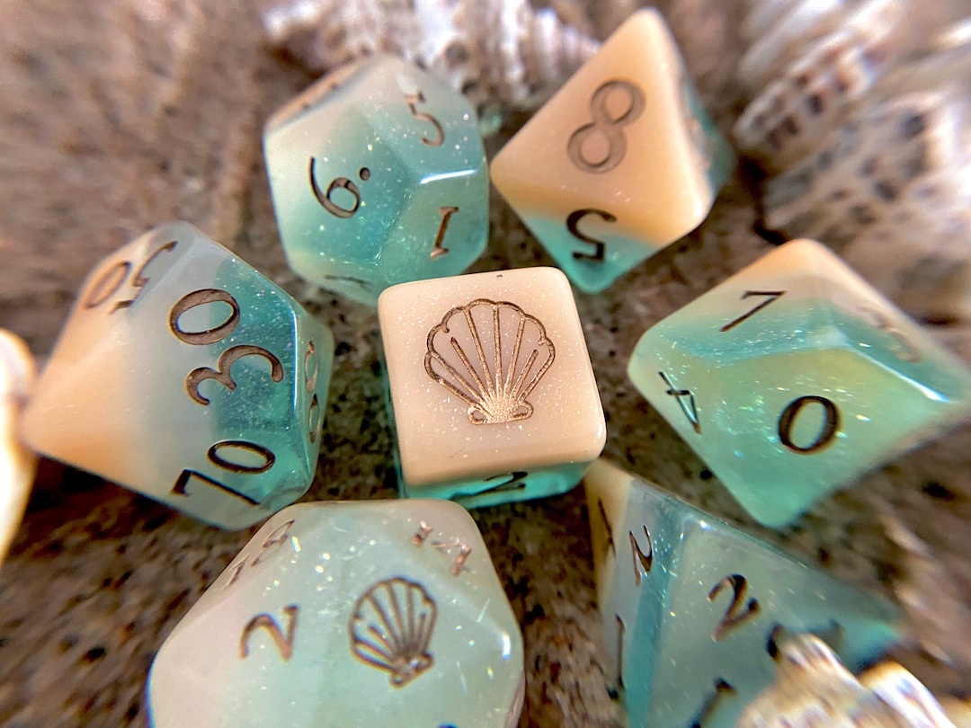 Sea N Sand Dnd Dice Set, D20 Polyhedral Dice Set Dungeons and Dragons ...