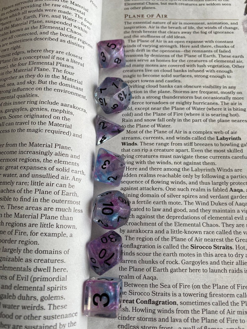 Arcane Magic Dnd Dice Set for Dungeons and Dragons D20 - Etsy