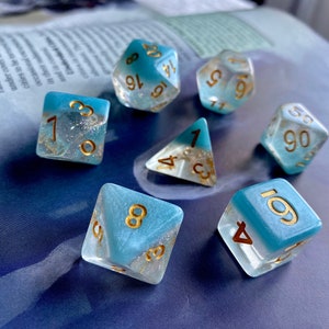 FROZEN Dnd Dice Set for Dungeons and Dragons, Polyhedral Dice Set for ...