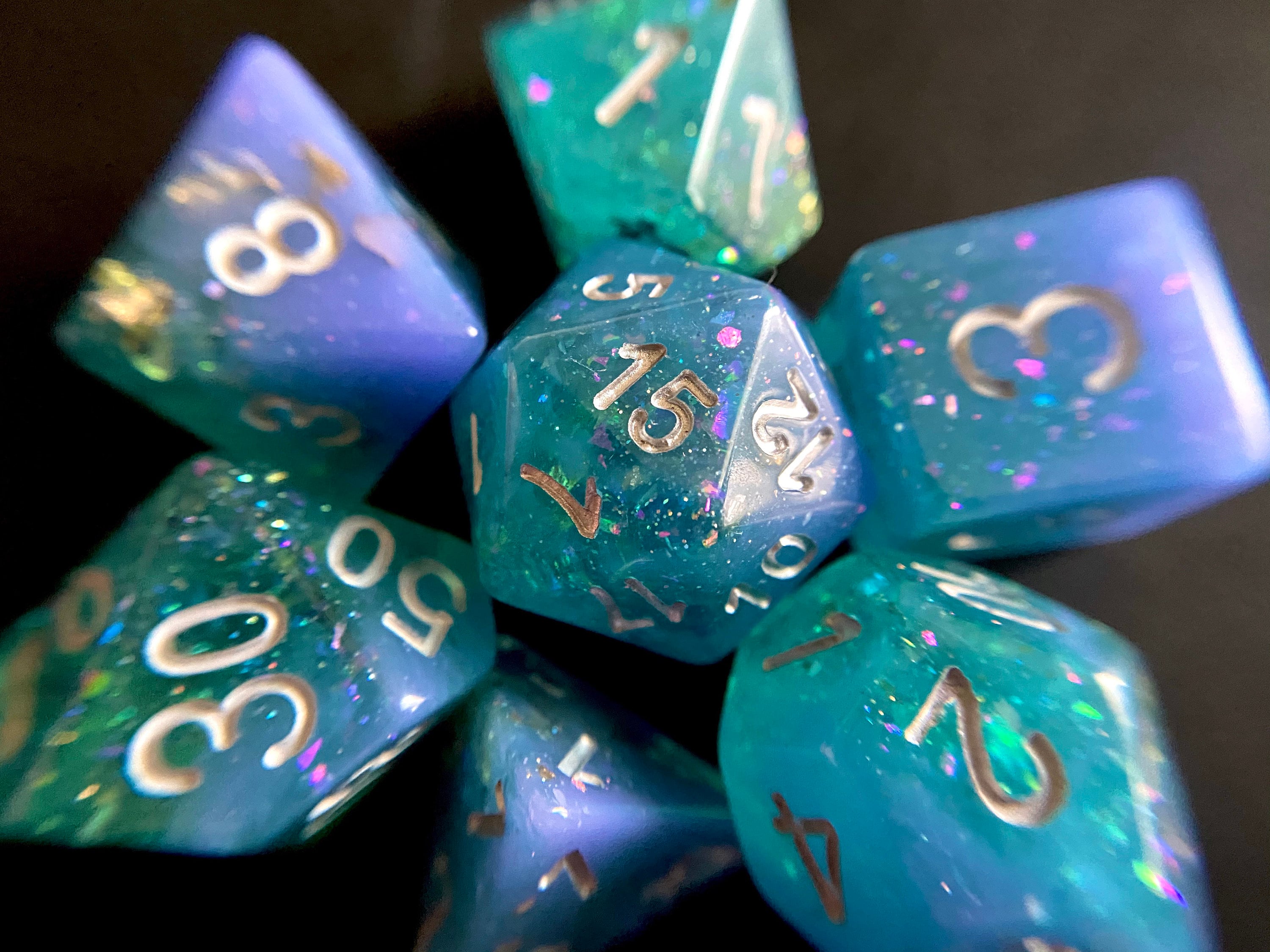 Green Board Game RPG TTRPG Mystic Magic Table Top Game Blue and Purple ...