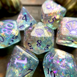 MO PEARL Dnd Dice Set, D20 Polyhedral Dice Set - Ocean Dungeons and ...