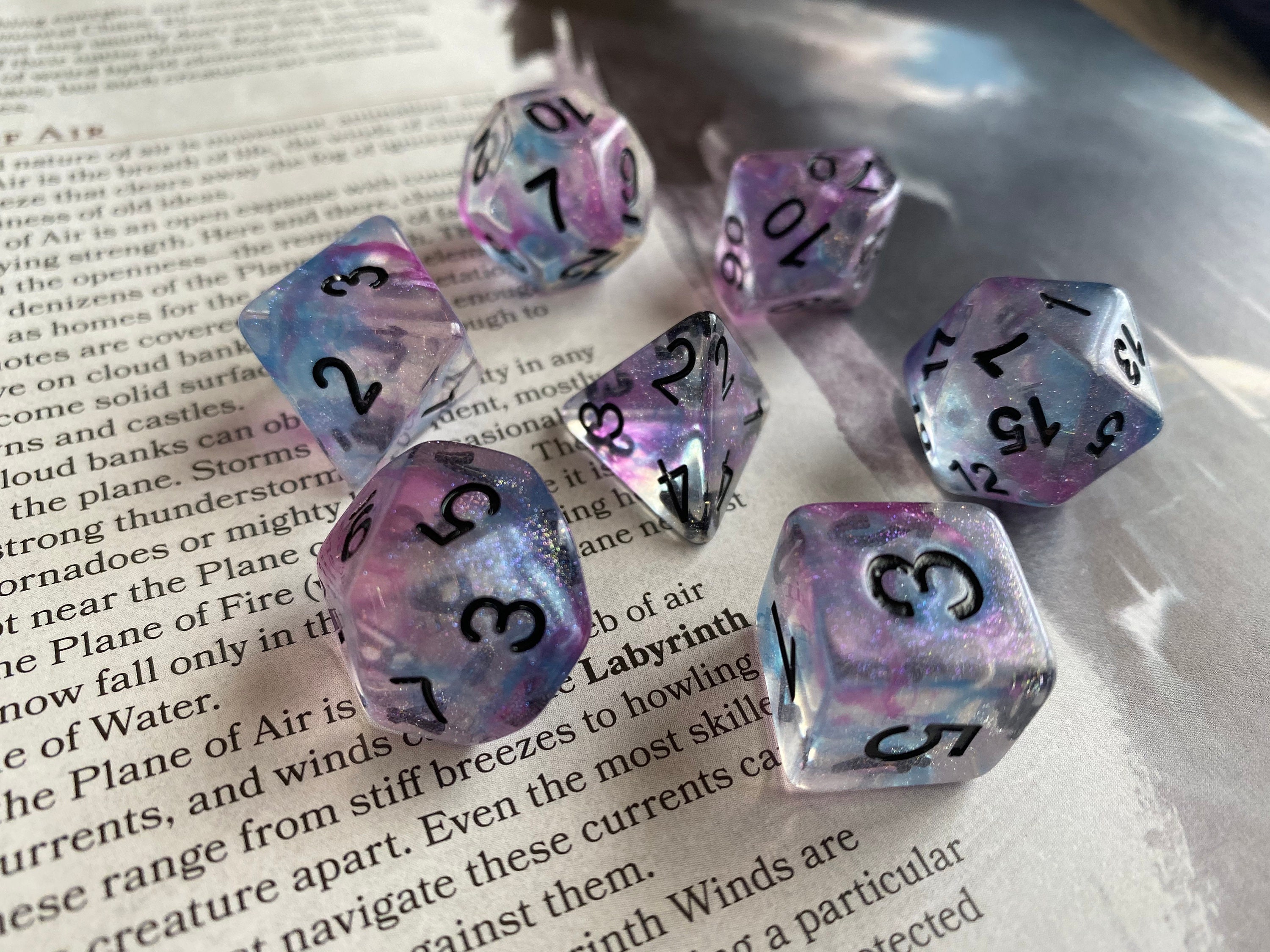 Arcane Magic dnd dice set para Dungeons and Dragons d20 | Etsy