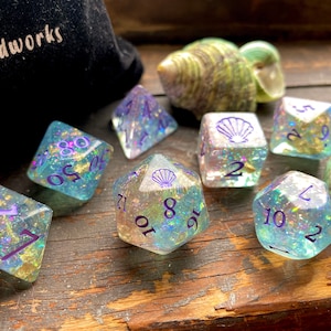 MO PEARL Dnd Dice Set, D20 Polyhedral Dice Set - Ocean Dungeons and ...