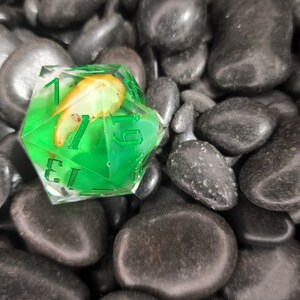 Lotus and Koi Giant D20, Flower and Fish Dice for Dungeons and Dragons ...