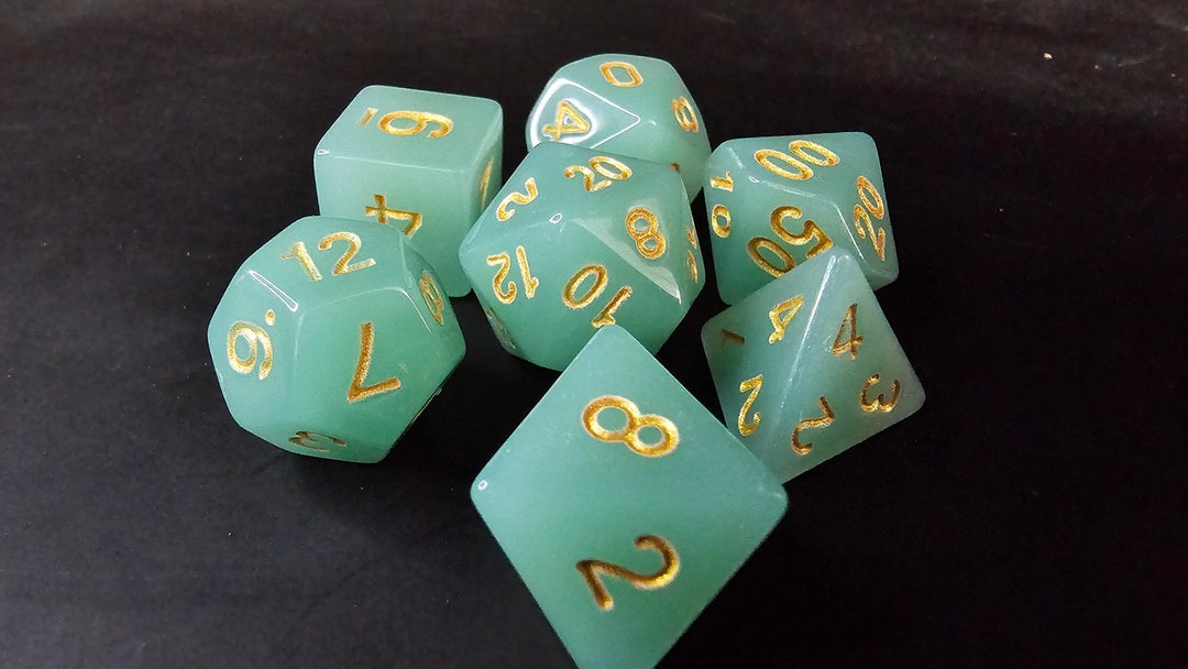 Jade Dragon Dnd Dice Set, D20 Polyhedral Dice Set, Dnd Dice Pathfinder ...