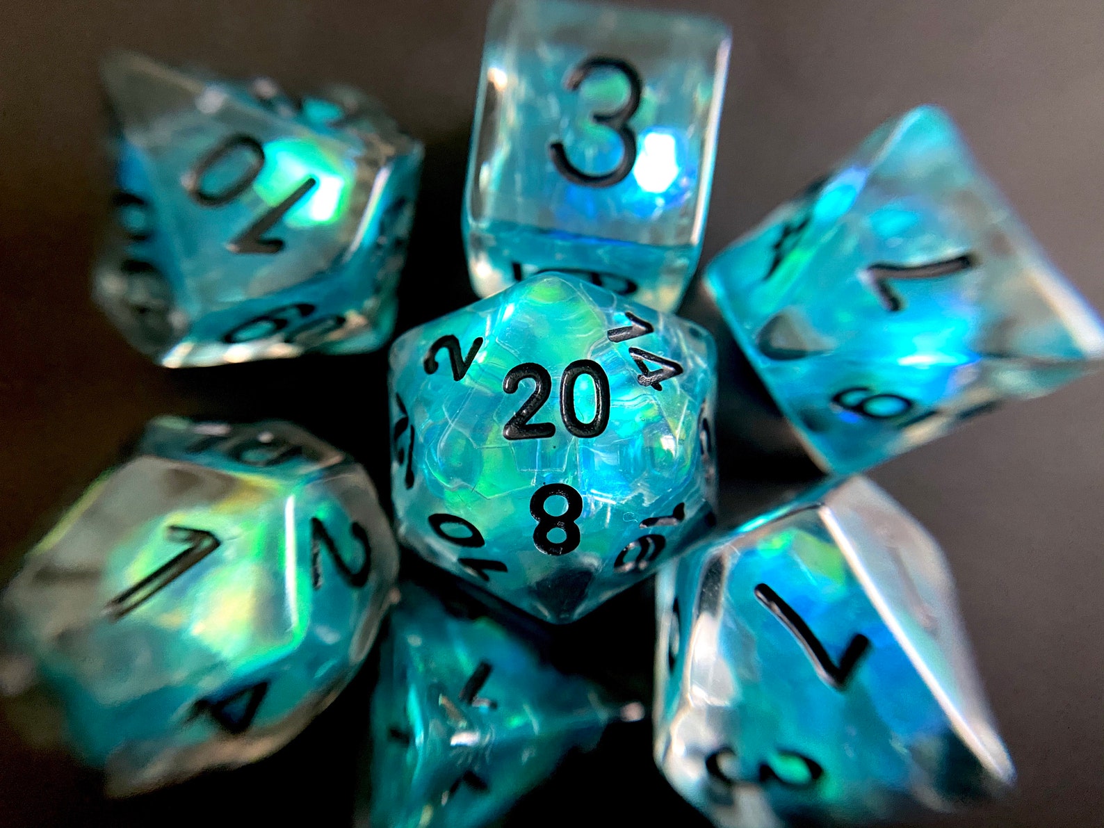 Tears Deep Dnd Dice Set for Dungeons and Dragons D20 - Etsy