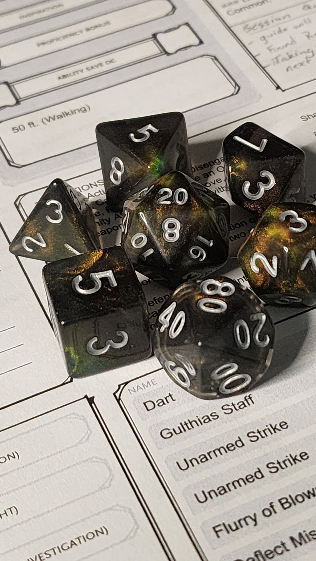 Cosmic Array Dnd Dice Set for Dungeons and Dragons Ttrpg D20 - Etsy